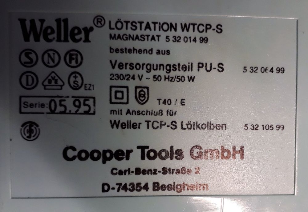Lötstation Weller WTCP-S | Kaufen auf Ricardo