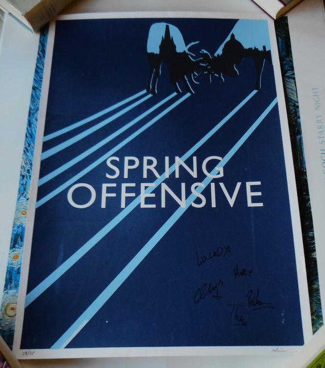 Spring Offensive Tour Poster 2013 Signiert Limitiert Rar (Gebraucht) in ...