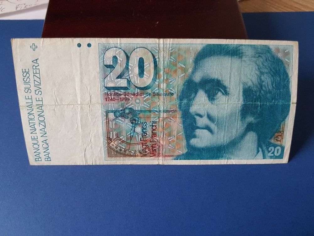 Schweiz 20 Franken Note (Gebraucht) in 3515-742 Calde für CHF 22 – mit ...