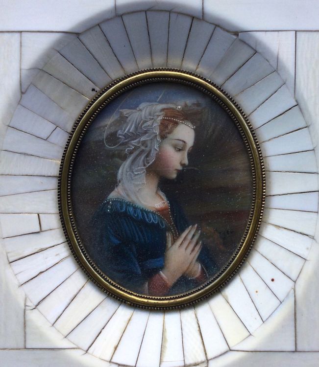 Antike Portrait Gemälde von eine Dame Unleserlich Signiert | Kaufen auf Ricardo