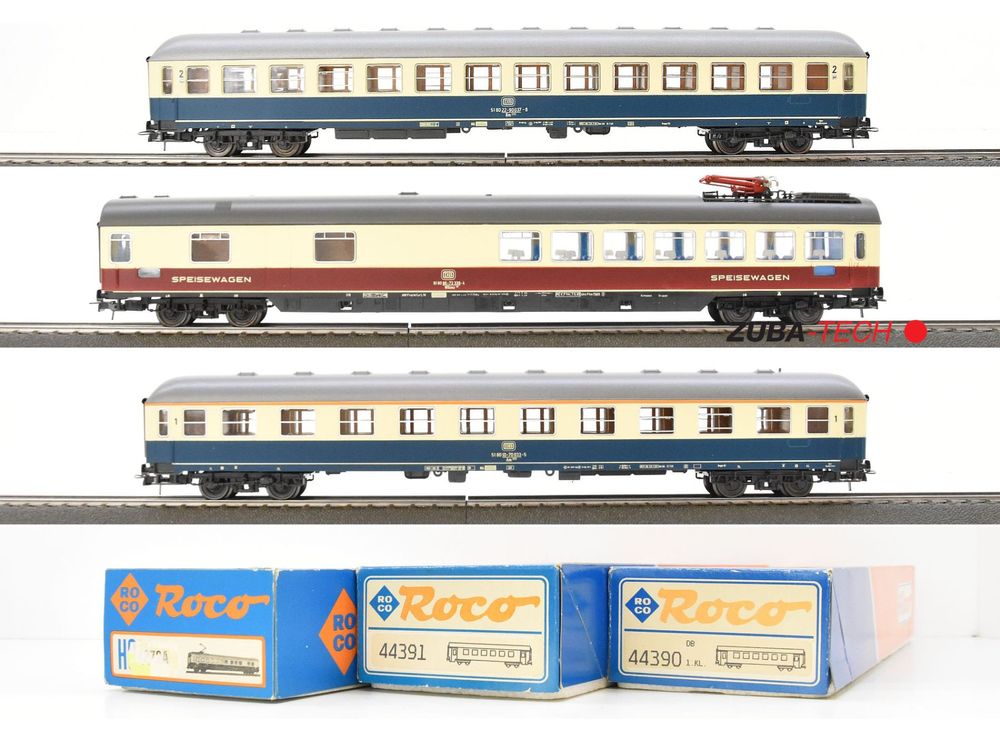 Roco 3x TEE-Personenwagen der DB H0 GS mit OVP (Gebraucht) in St ...