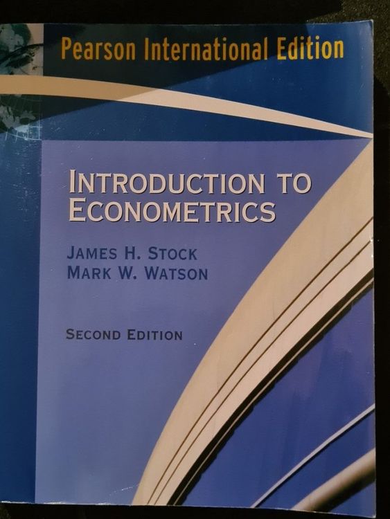 Stock: Introduction to econometrics | Kaufen auf Ricardo Stock: Introduction to econometrics | Kaufen auf Ricardo