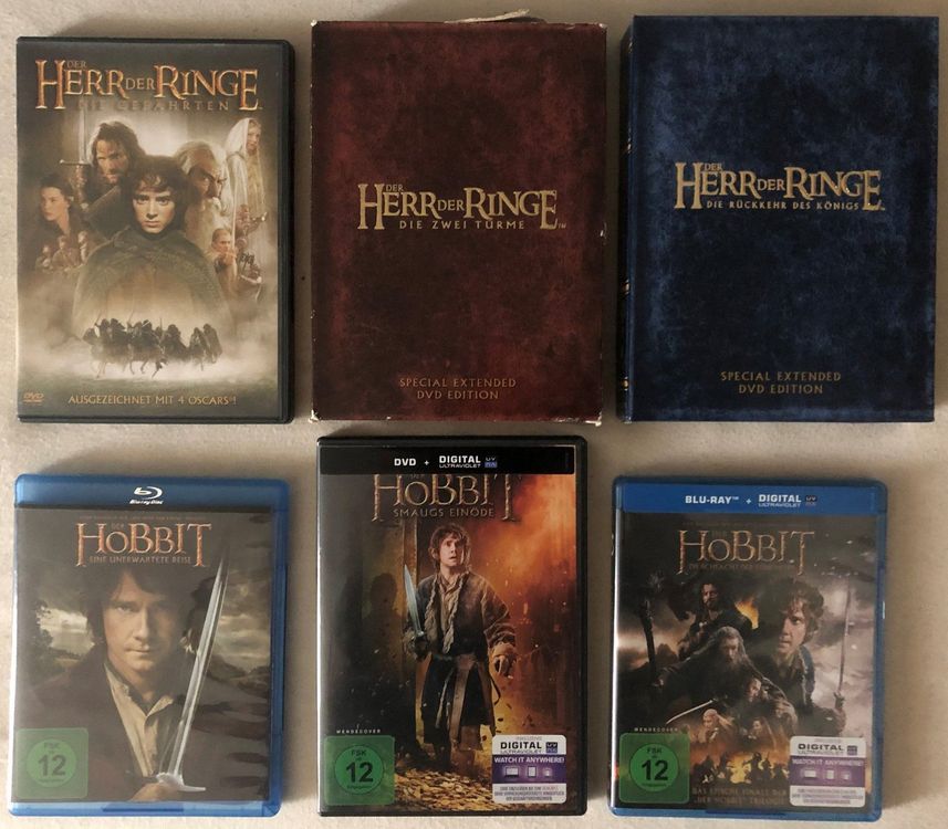Herr der Ringe + Hobbit-Set (alle Teile) (Gebraucht) in Seewen SO für ...