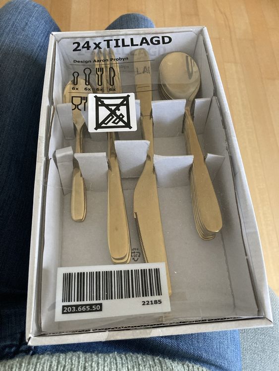 Goldenes Besteck Ikea
