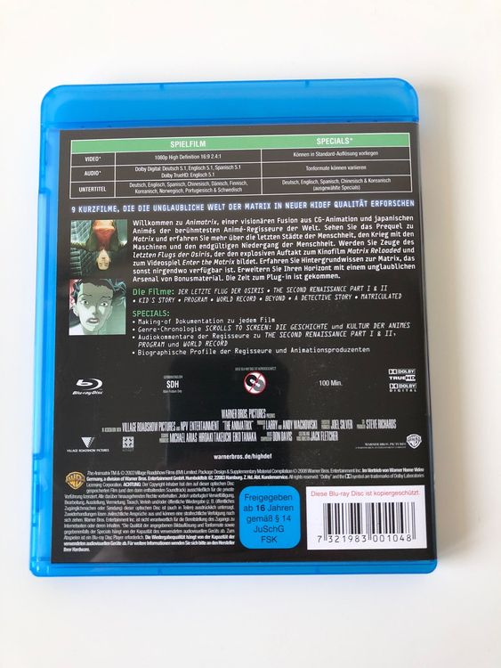 Animatrix (2003) - Bluray | Kaufen auf Ricardo