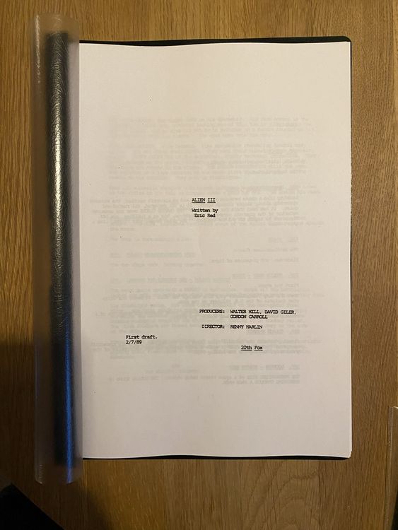 Alien 3 Screenplay, Giger Horror | Kaufen auf Ricardo