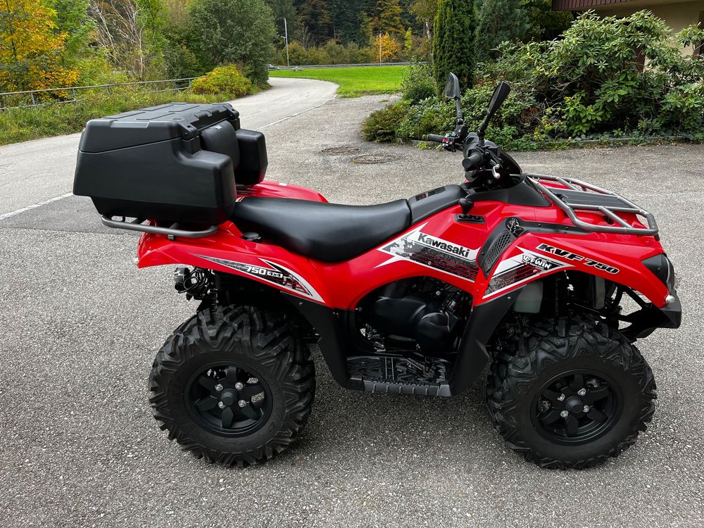 KAWASAKI KVF 750 4X4 mit Schneeschild und Anhängerkupplung (Gebraucht ...