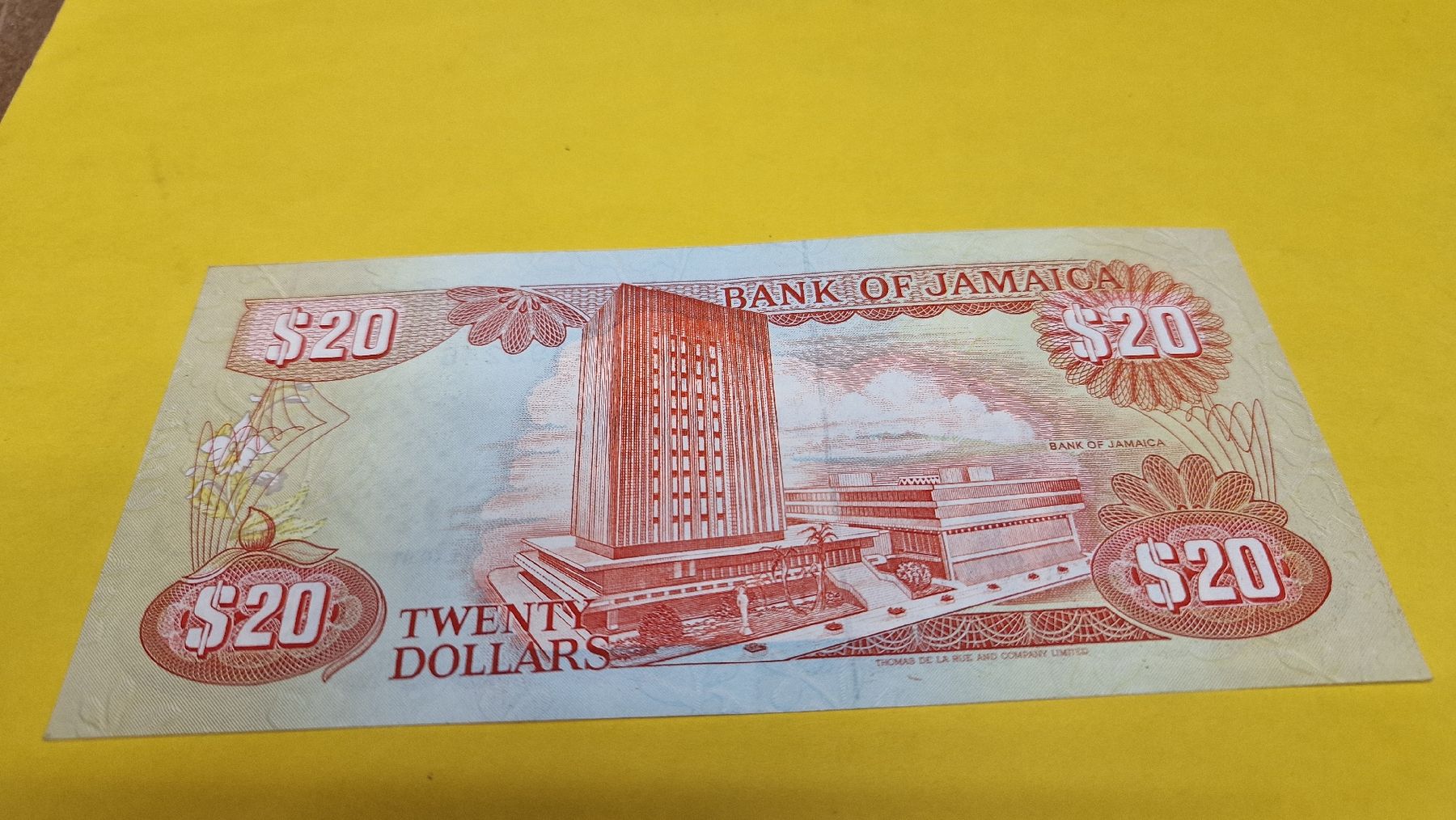 Seltene 20 Dollar Banknote aus Jamaica, Jahrgang 1991 (Neu und ...