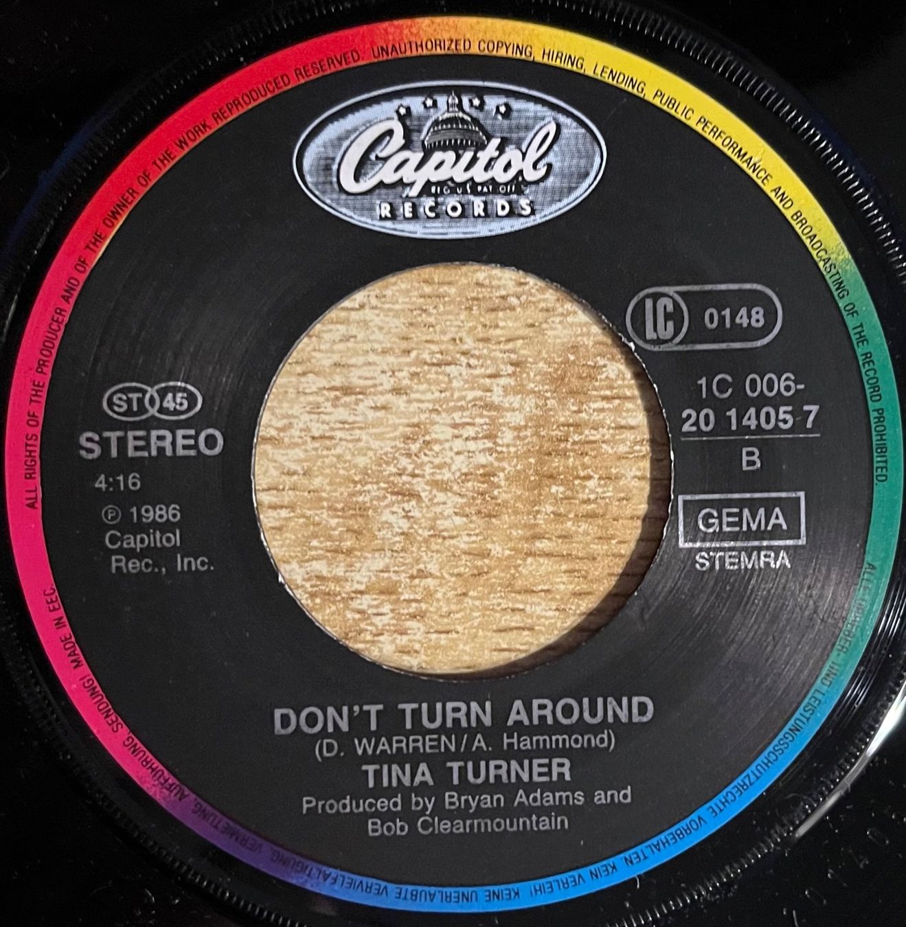 TINA TURNER - TYPICAL MALE (D'occasion) à Bussigny pour CHF 4 – avec ...