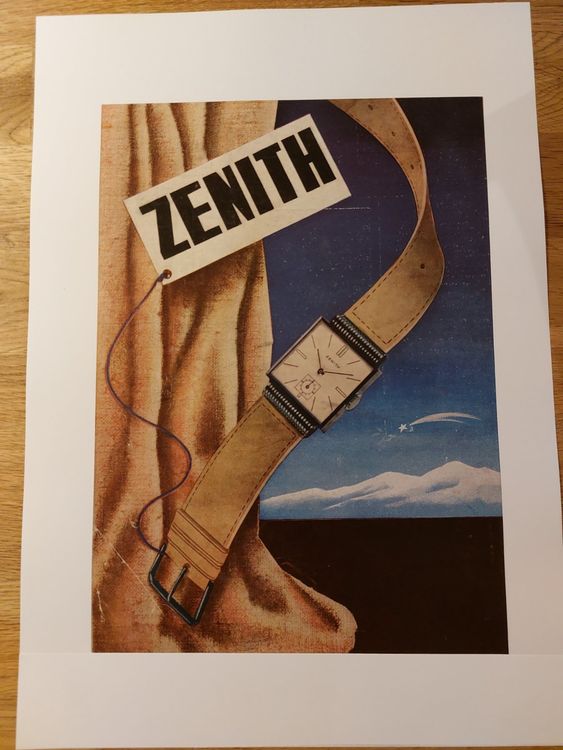 POSTER Vintage Zénith 1936 (copia da originale) (Usato) a Genève per ...