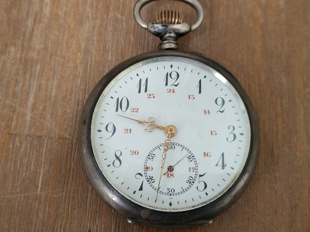 TASCHENUHR AUS SILBER 49 MM | Kaufen auf Ricardo