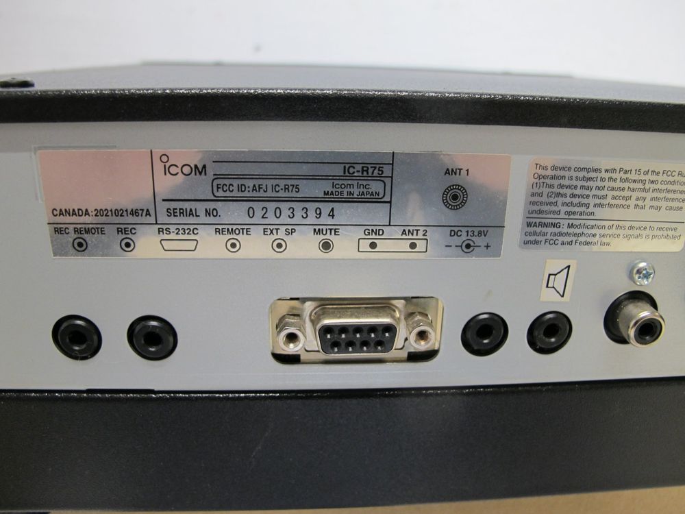 ICOM IC-R 75 DSP KW Receiver (Gebraucht) in Dettighofen für CHF 350 ...