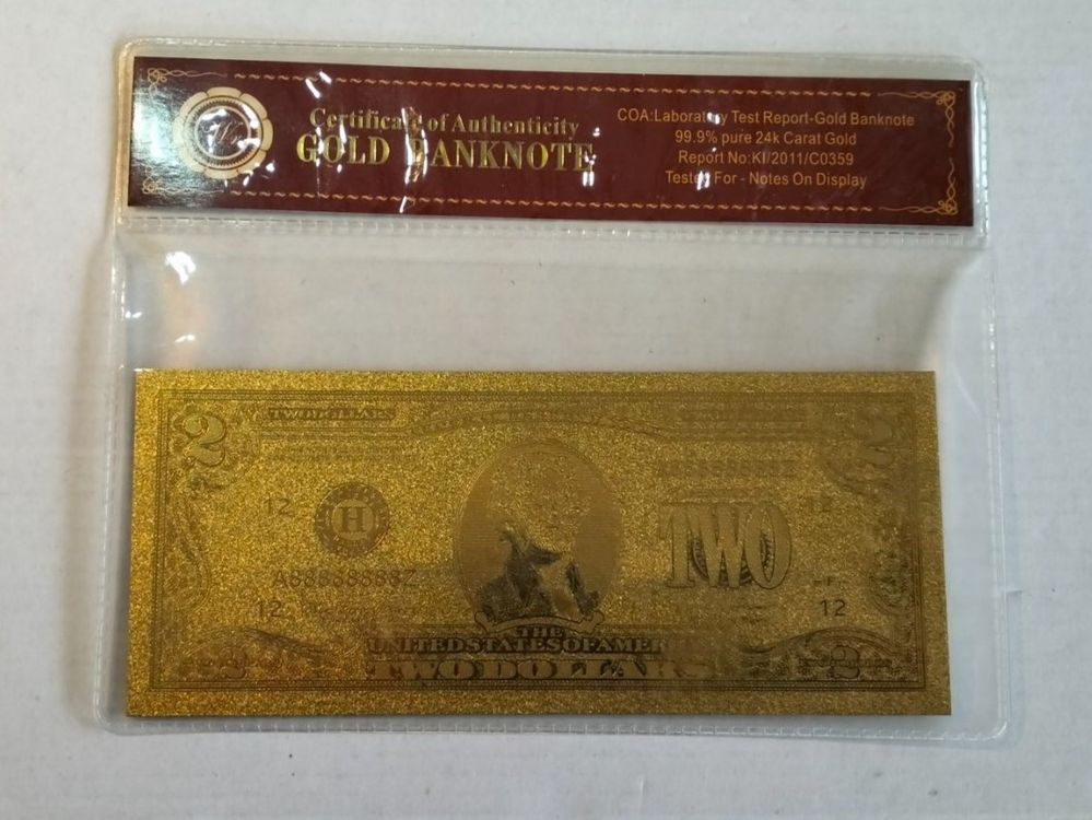 Gold 2 Dollar Note (Gebraucht) in Uerkheim für CHF 3.9 – mit Lieferung ...