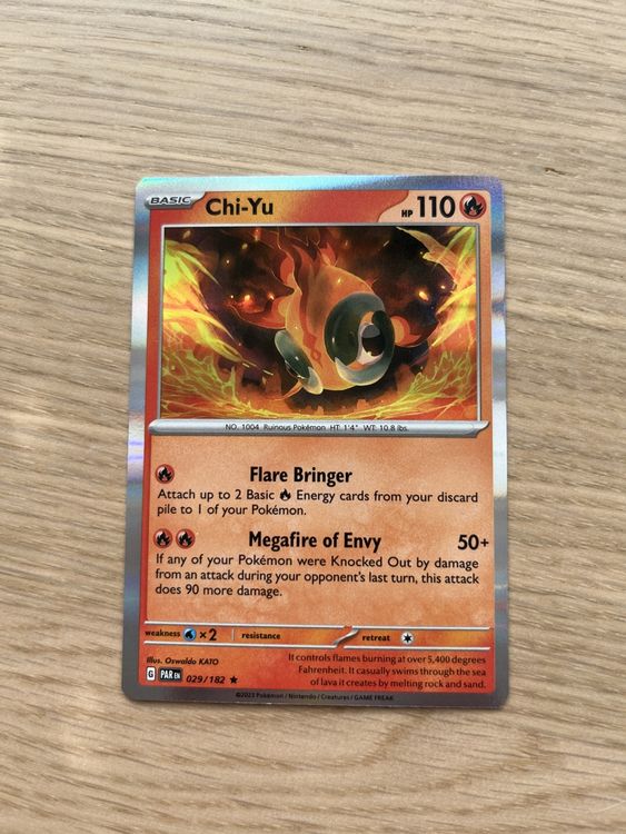Chi-Yu - Pokémon Paradox Rift EN - 029/182 - Holo | Kaufen auf Ricardo