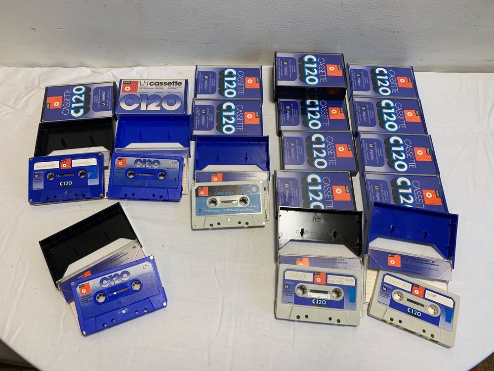 Cassette audio BASF LH C120 divers (x20) | Kaufen auf Ricardo