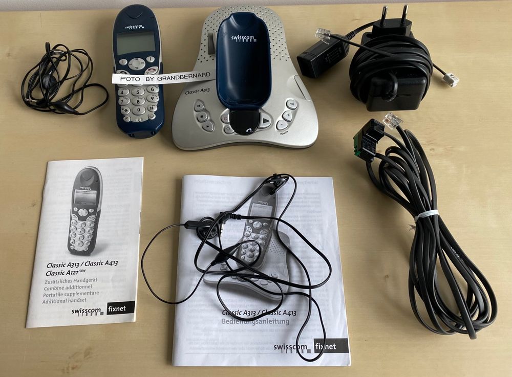 Swiscom Fixnet Classic A413 komplett mit Anrufbeantworter (Gebraucht) in Wichtrach für CHF 1 ...