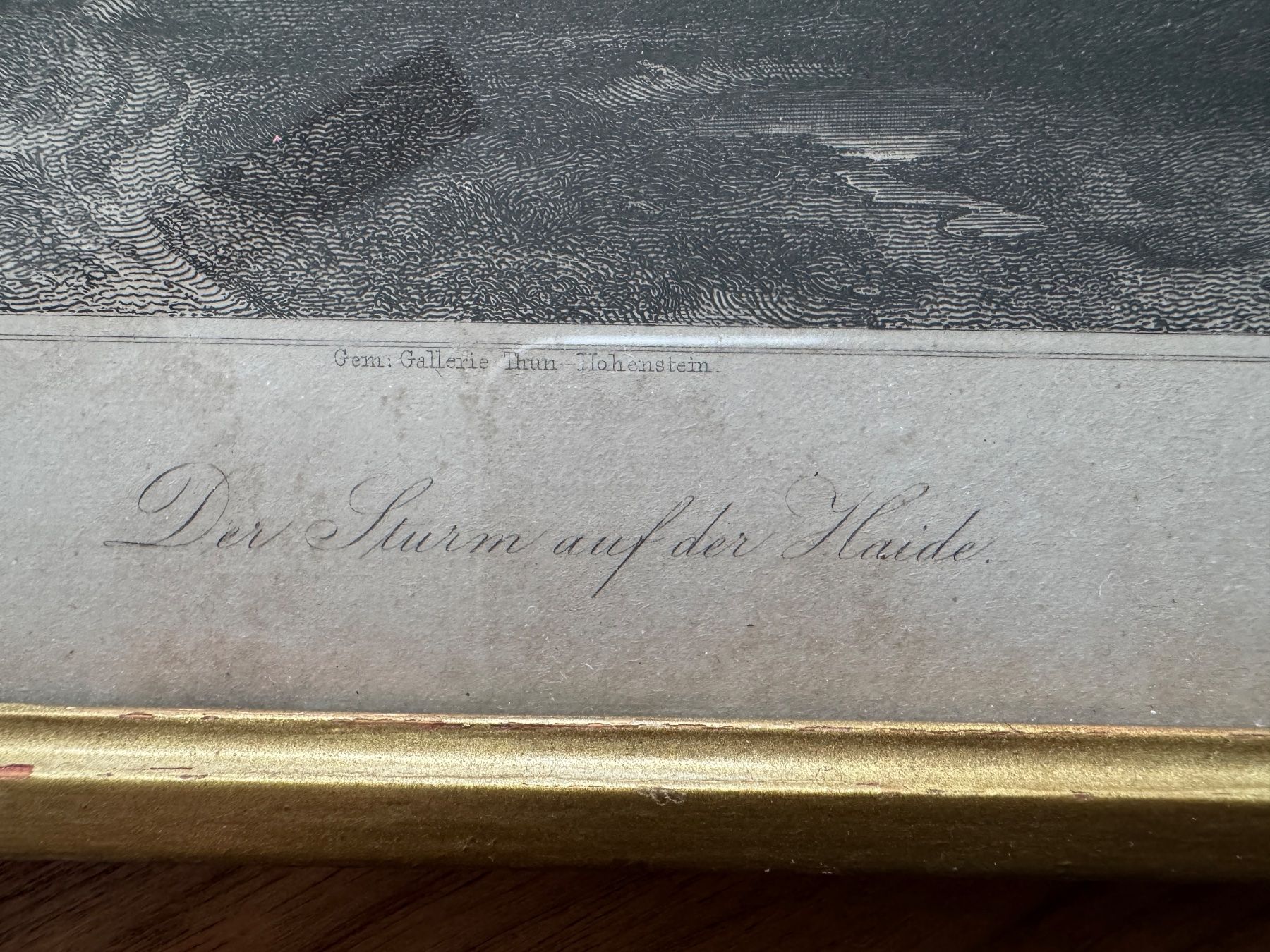 Alter Stich „Der Sturm auf der Heide“ von J. Riegel (Gebraucht) in ...