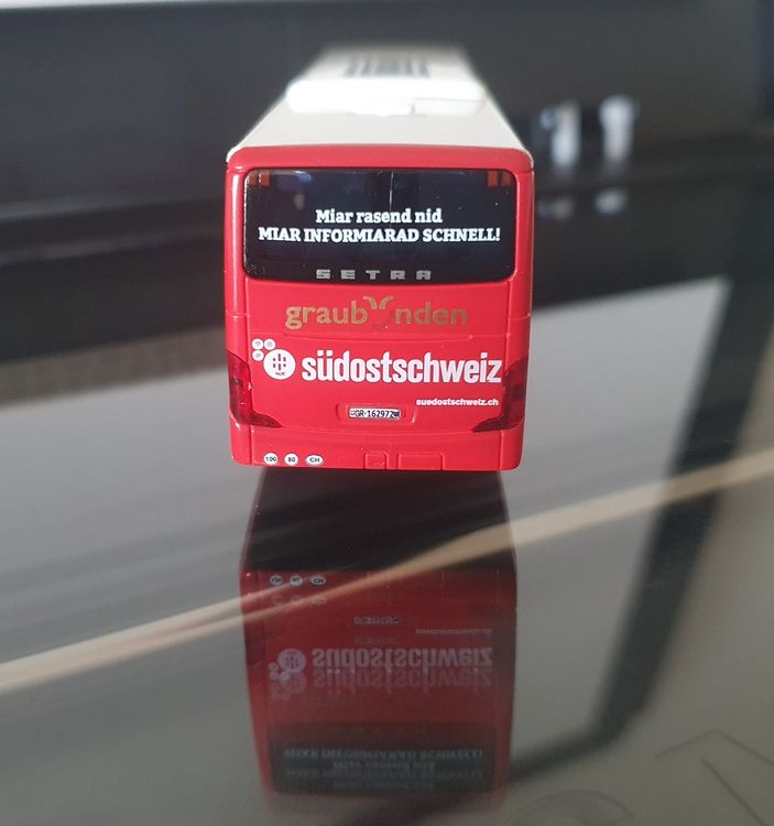 AWM PTT PostAuto Bus Setra S 415 UL GF "Flims Dorf" 1:87 (Neu (gemäss ...