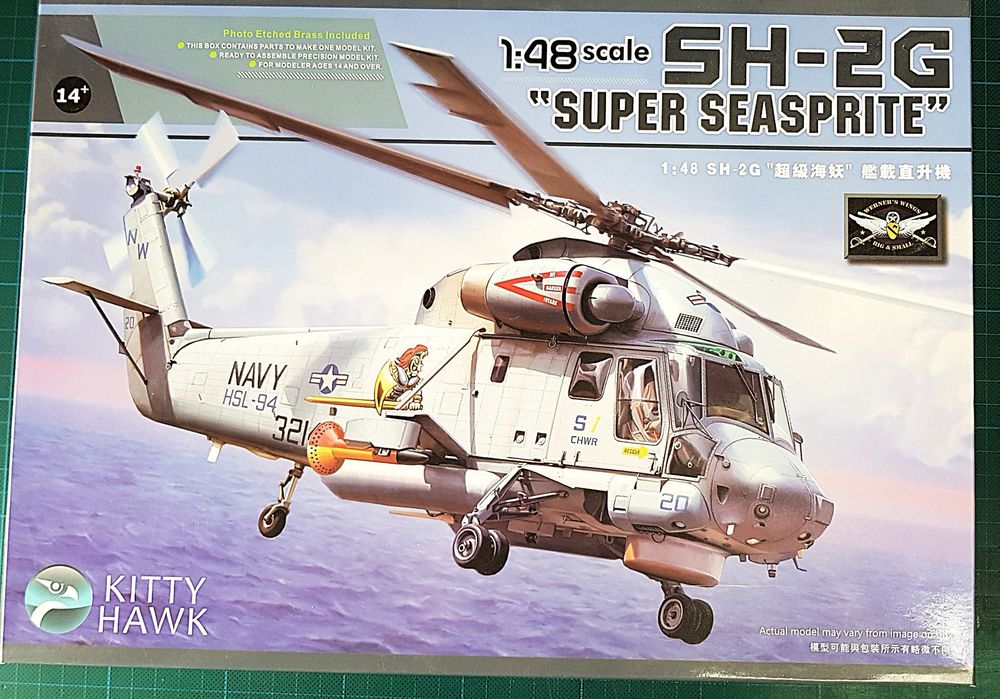 Helikopter U.S. NAVY, SH-2F "Seasprite" Kitty Hawk 1:48 (Neu (gemäss ...