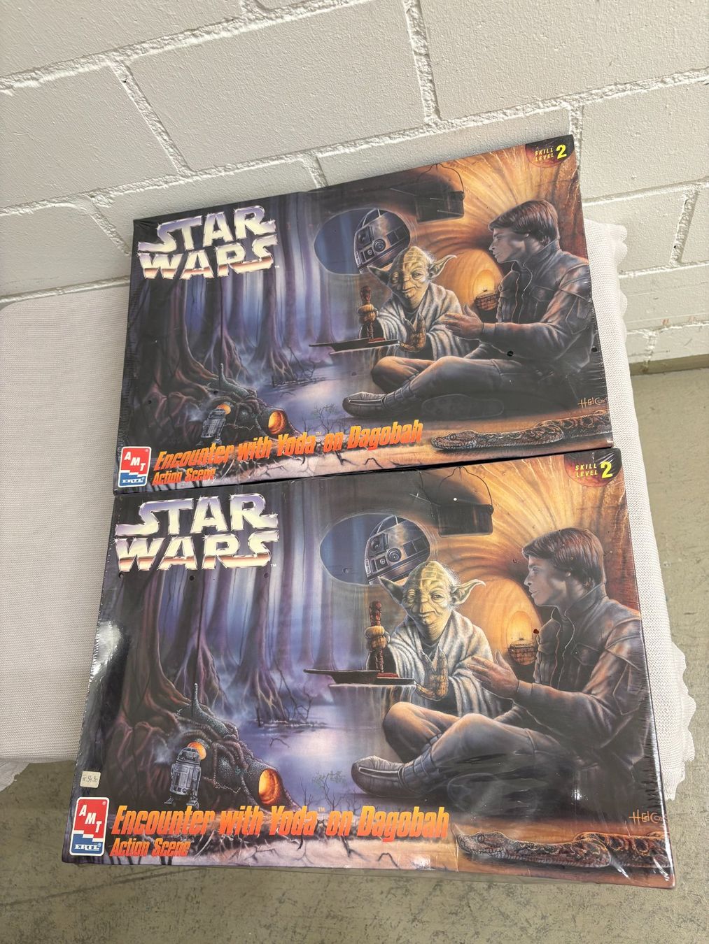 NEU AMT ERTL Modellbausatz1995-Encounter with Yodaon Dagobah (Neu und ...