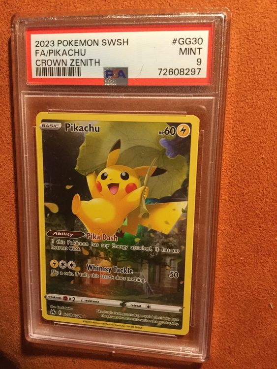 Pikachu Full Art, Crown Zénith (2023), PSA 9 Mint | Kaufen auf Ricardo