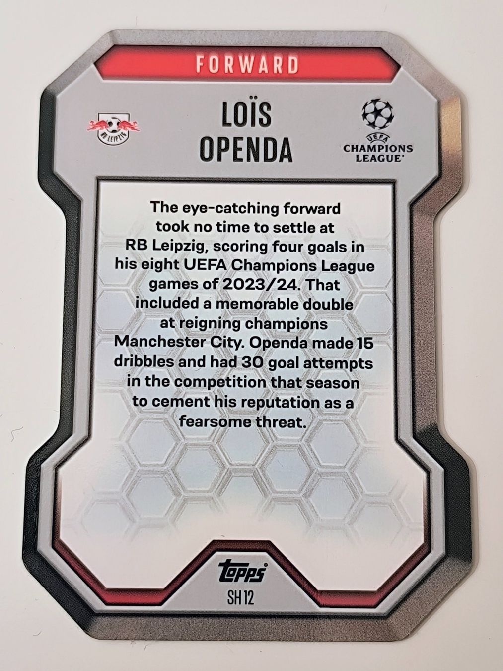 Match Attax 24/25 - Chrome Shield - Lois Openda - SH12 | Kaufen auf Ricardo