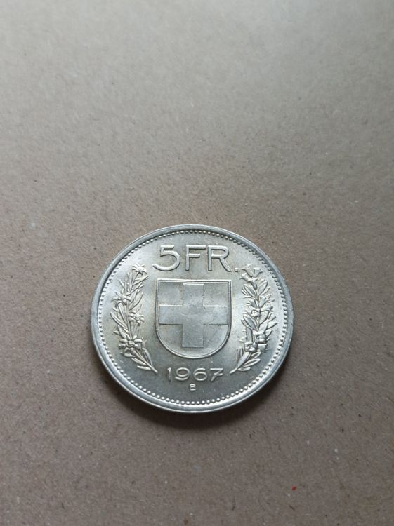 Silber 5 Franken 1967 vz+ (Gebraucht) in Muralto für CHF 8 – mit Lieferung auf Ricardo kaufen