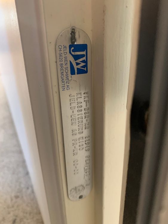 Zertifizierte Brandschutztüre mit Rahmen und Plakette EI 30 (Gebraucht ...