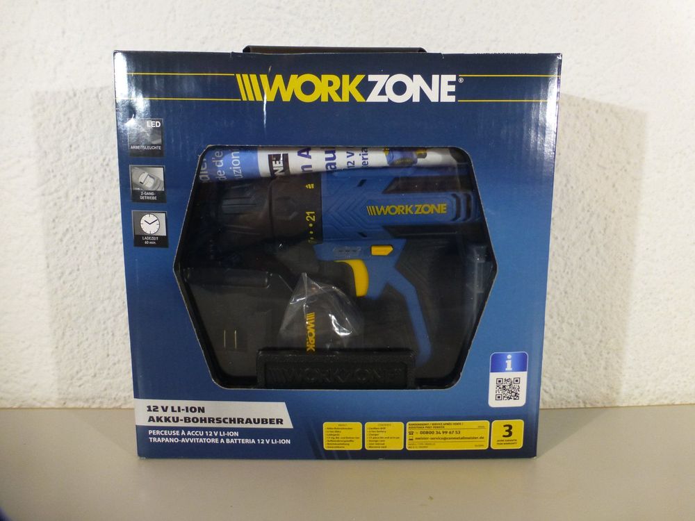 Akku-Bohrschrauber 12V Workzone (Neu und originalverpackt) in ...