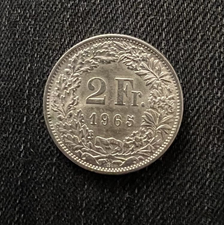 Silbermünze 2 Franken 1965 | Kaufen auf Ricardo