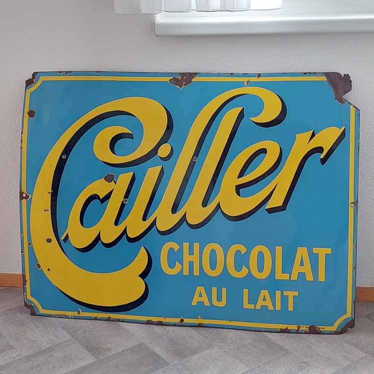 Emailschild Cailler Werbung.Kein Suchard, Sarotti,Tobler (Gebraucht) in ...