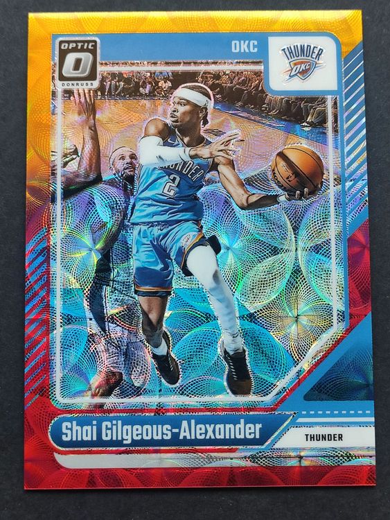 Shai Gilgeous Alexander SGA Gold Red /99 Optic 2024-25 (Gebraucht) in ...