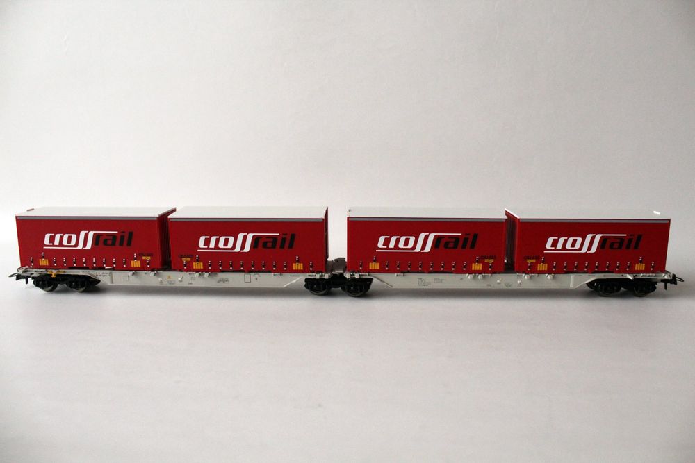 ROCO 66566 - Container-Doppeltragwagen "Crossrail" | Kaufen auf Ricardo