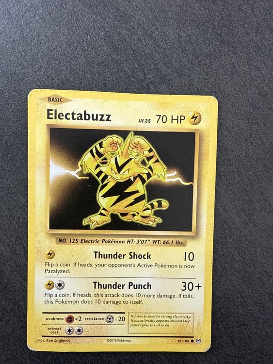 Electabuzz Pokemon Karte - Top Zustand - Sammlerstück! (Gebraucht) in Gossau SG für CHF 5 – mit ...