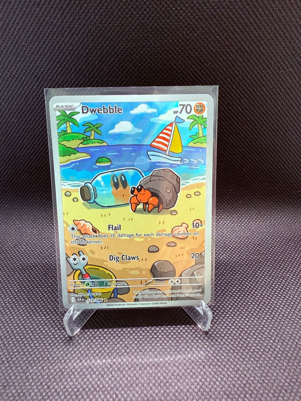 Pokemon Black Bolt - Dwebble Illustration Rare 129/086 (Gebraucht) in ...