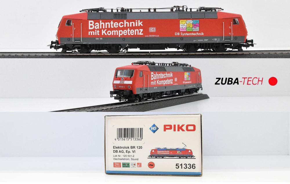 Piko 51336 E-Lok BR 120 DB H0 WS Digital Sound mit OVP (Gebraucht) in ...