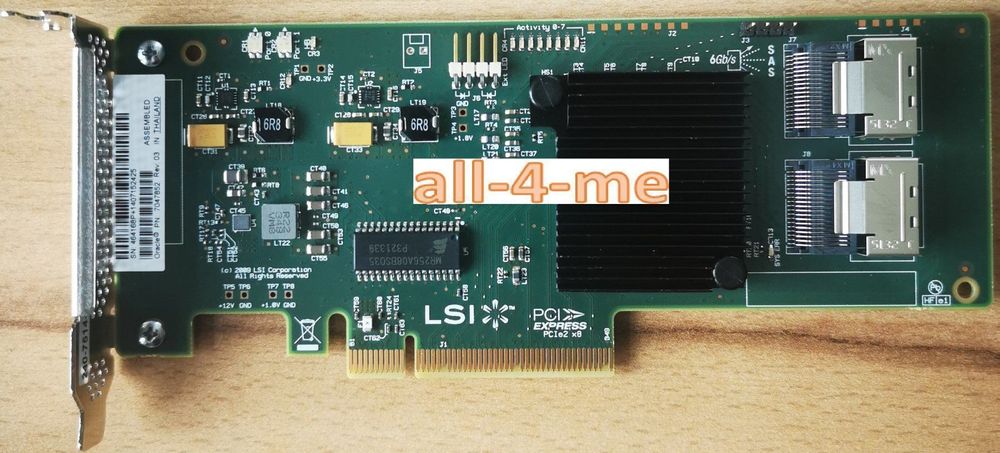 LSI MegaRaid 9211-8i SAS/SATA 6Gb/s PCIe x8 Raid Kontroller (Gebraucht ...