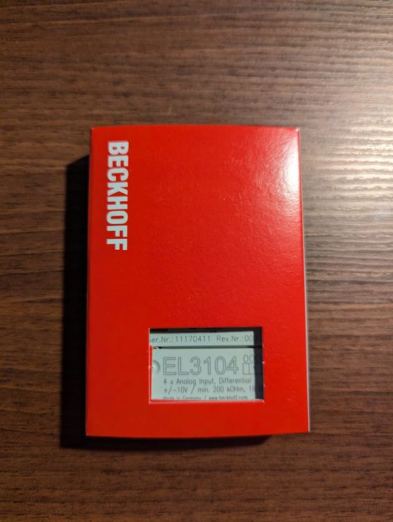 Beckhoff EL3104 EtherCAT-Klemme (Neu (gemäss Beschreibung)) in für CHF ...