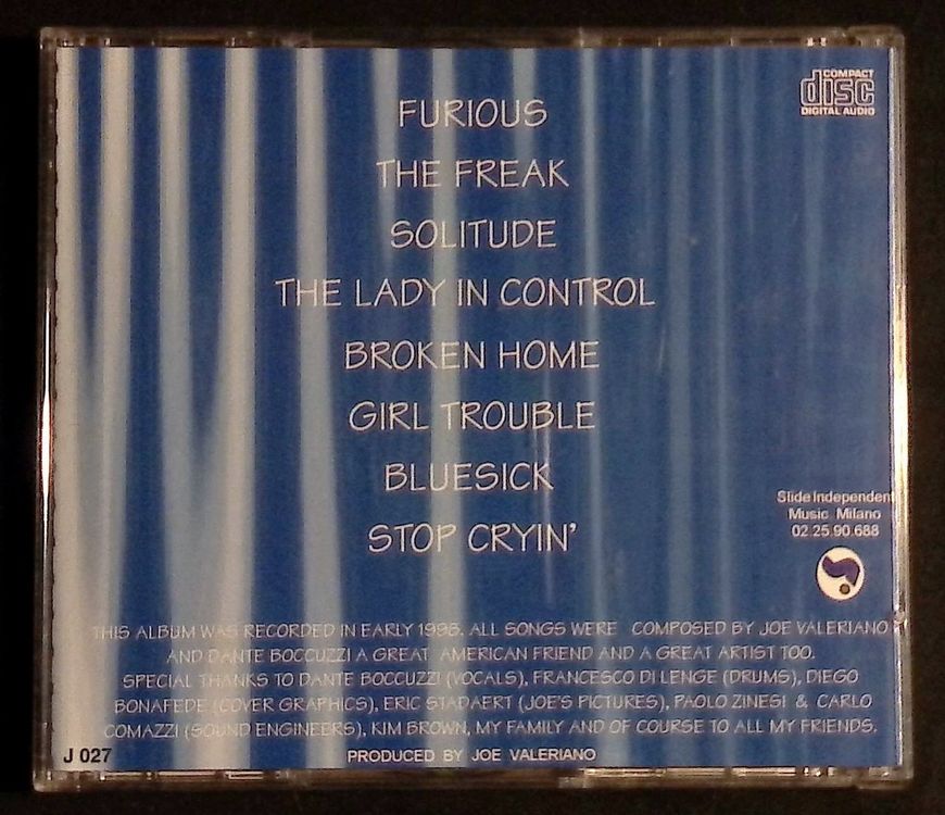 Joe Valeriano - Furious (CD, Album) Rarität! Top! (Gebraucht) in Russo ...