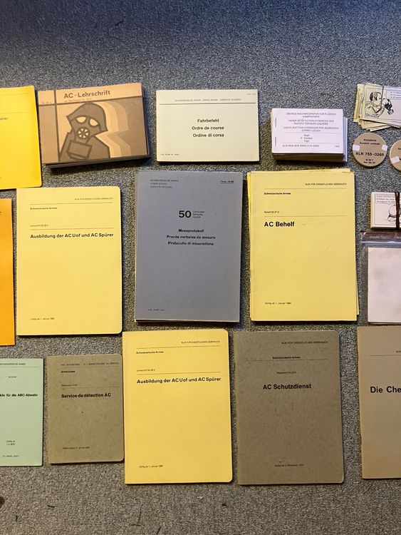 Schweizer Armee Reglemente ABC Abwehr inklusive Lernkarteien (Gebraucht ...