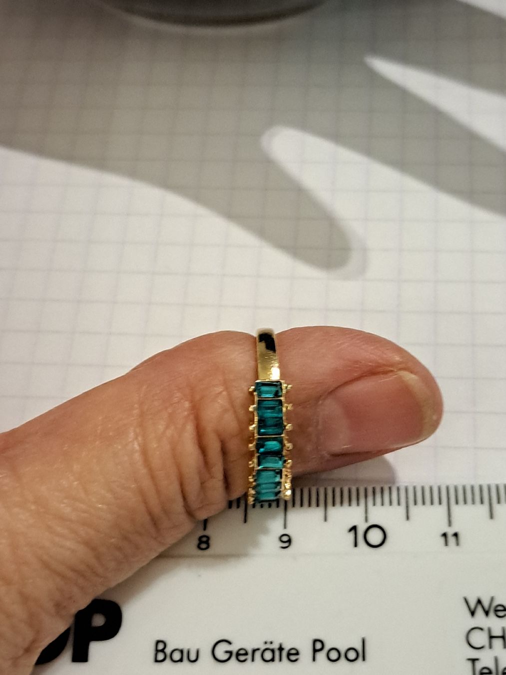 bague plaquée or jaune pierre zircon 55 solide neuve (Neuf (Voir ...