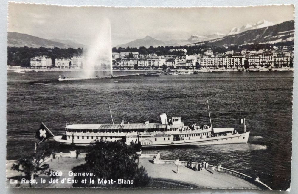 Genève, La Rade, le Jet d'Eau et le Mont Blanc | Kaufen auf Ricardo