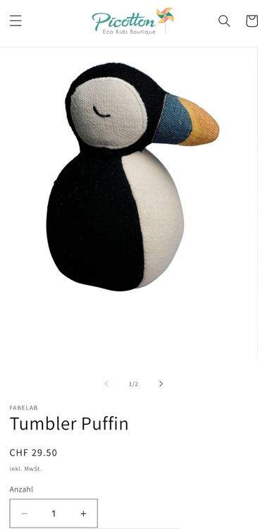 Tumbler Puffin / Fabelab neuwertiges Spielzeug (Gebraucht) in Riehen ...