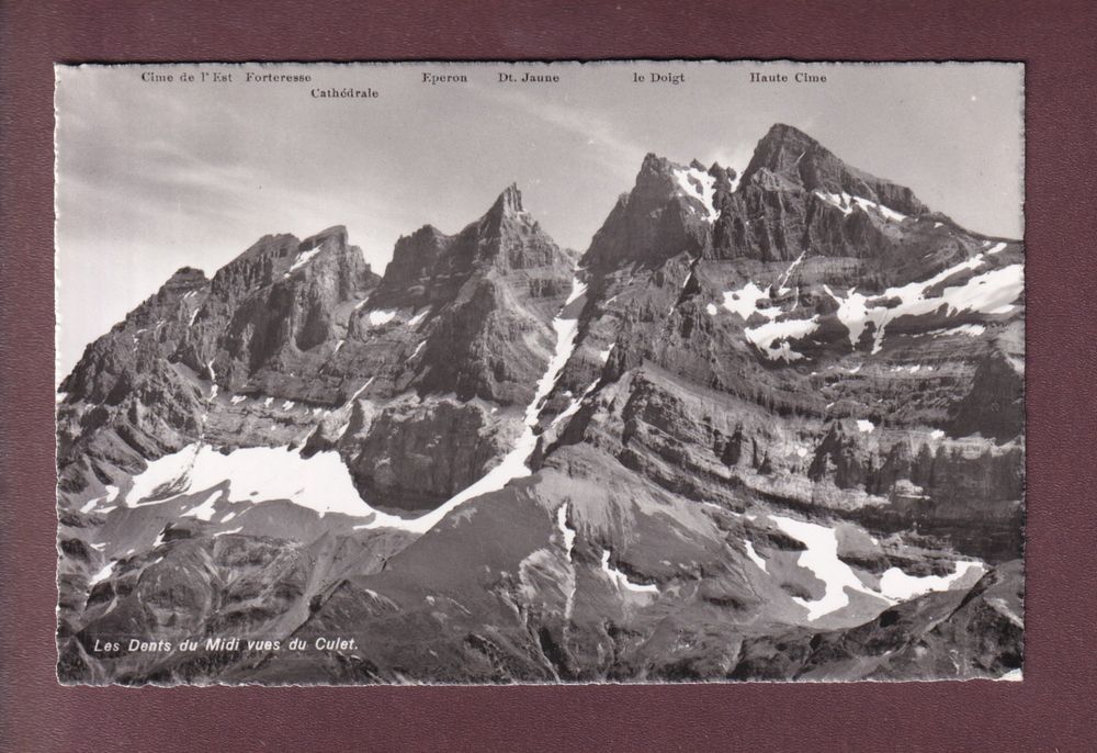 DENTS DU MIDI vues du Culet (D'occasion) à Pully pour CHF 5 – avec ...