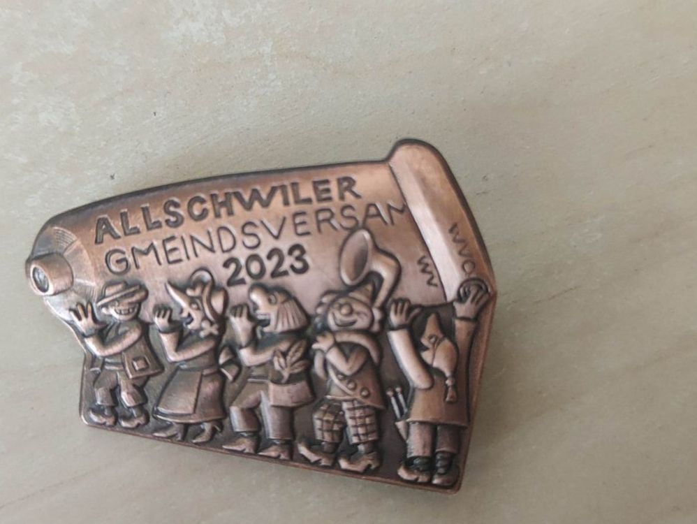 Allschwiler Fasnachts Blaggedde 2023 / Bronze (Gebraucht) in Allschwil für CHF 4 – mit Lieferung ...