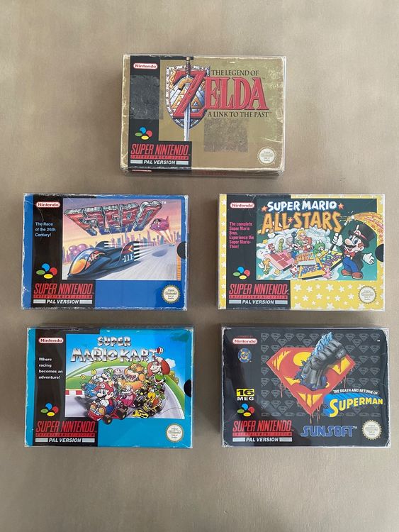 SNES Super Nintendo Games Bundle / Collection / OVP / Box (Gebraucht ...