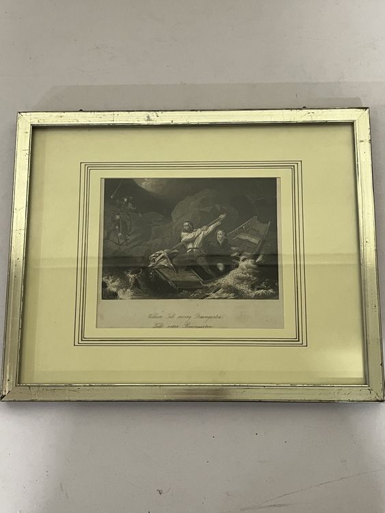 William Tell rettet Baumgarten, Stich,gerahmt, antik (nik92) (Gebraucht ...