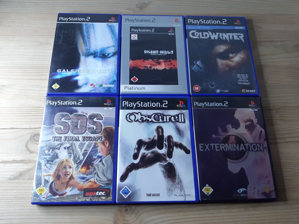 6 PS2 Horror Spiele Silent Hill Cold Winter Galerians SOS .. (Gebraucht ...