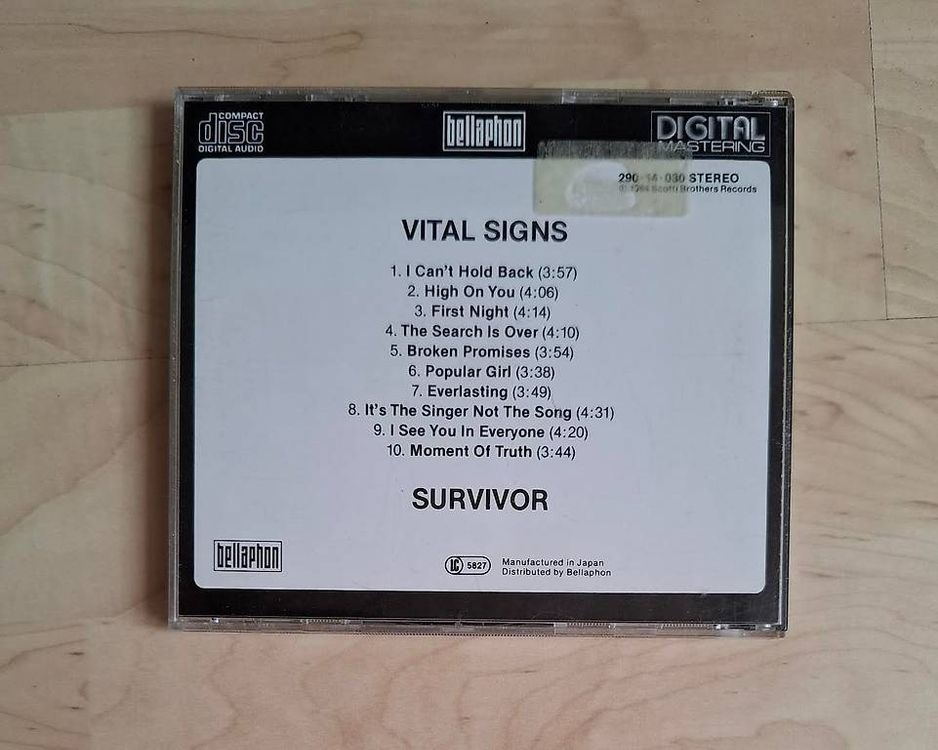 Survivor: VItal Signs (Original CD Album Rare) (Gebraucht) in ...
