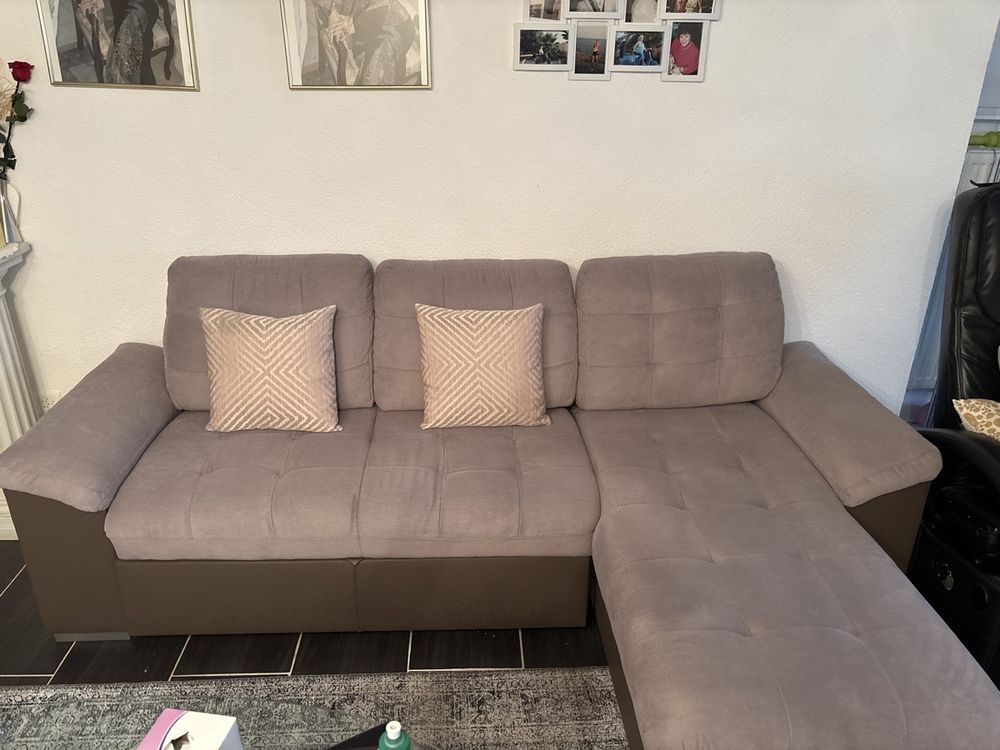 Ecksofa mit Schlaffunktion und Stauraum | Kaufen auf Ricardo